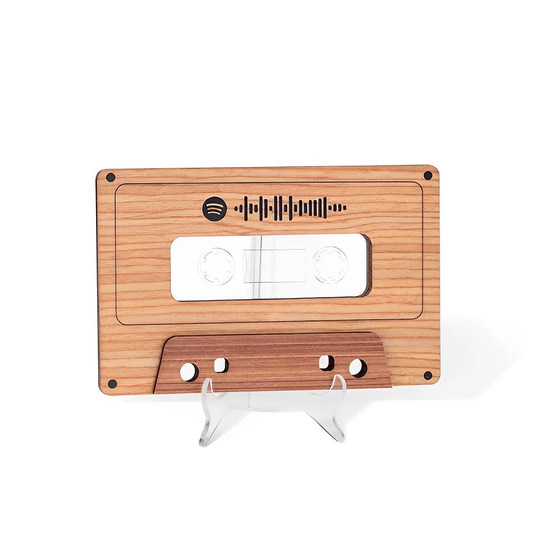 Custom Wooden Modern Mixtape With Spotify Code Wooden - Etsy UK