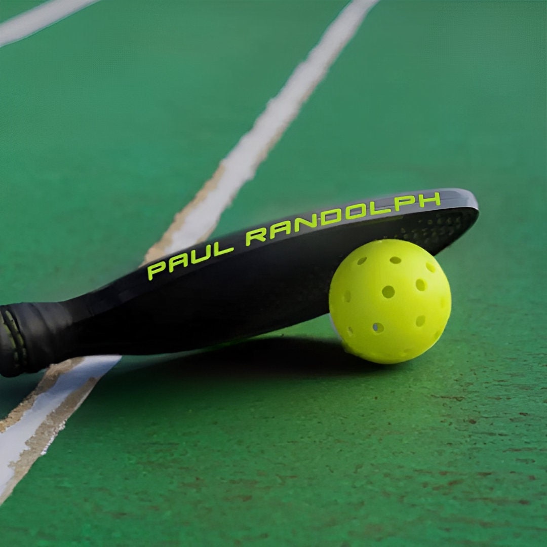 Custom Pickleball Paddle Decals Name Label Stickers (set of 3PCS ...