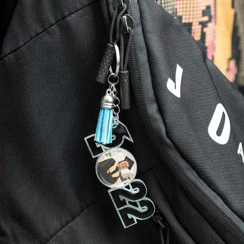 Graduation Keychain With Personalized Photo, 2024 Graduation Keyring ...