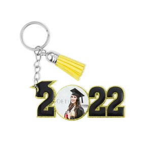 Graduation Keychain With Personalized Photo, 2024 Graduation Keyring ...