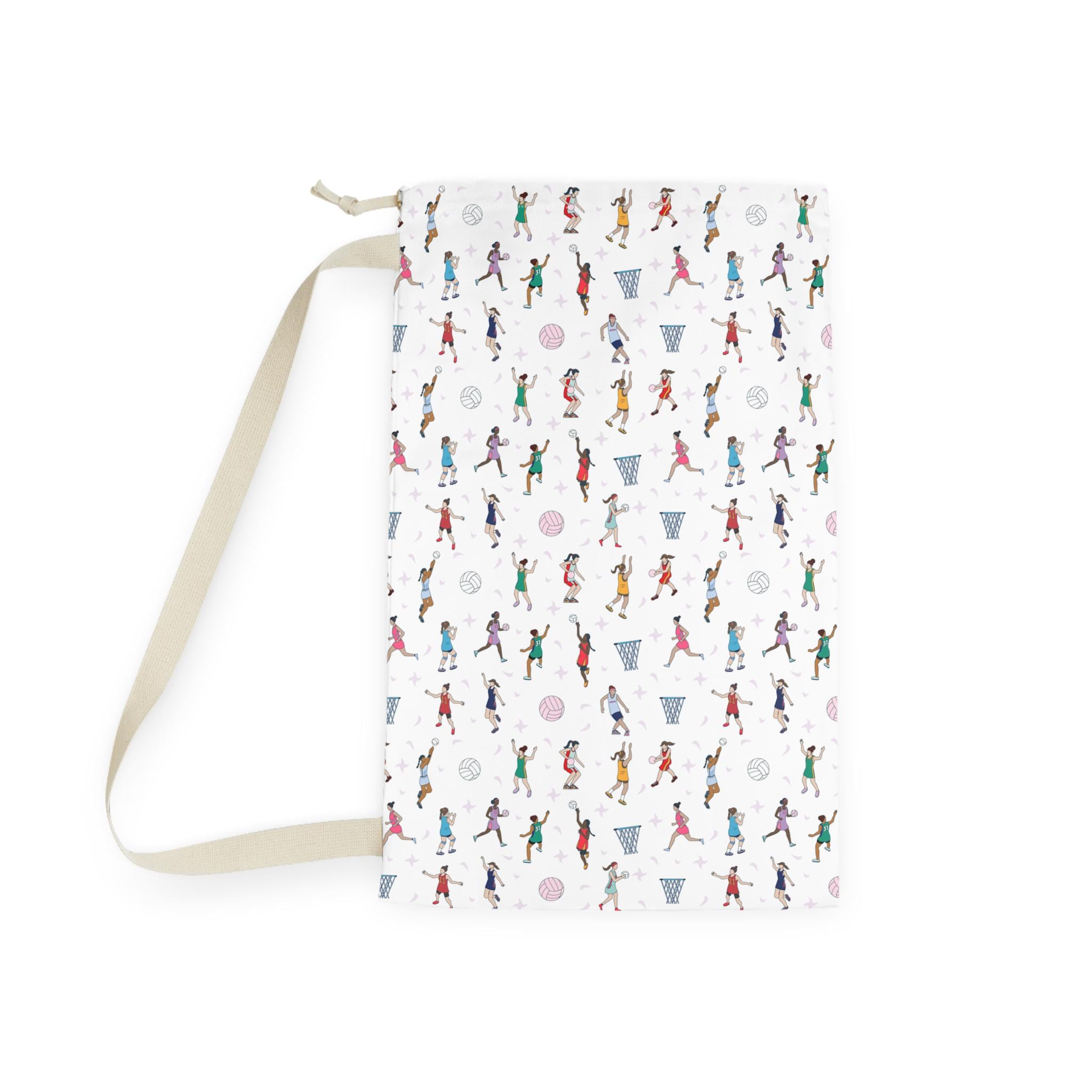 Netball Laundry Bag | Netball Themed Print, Perfect for Players and ...