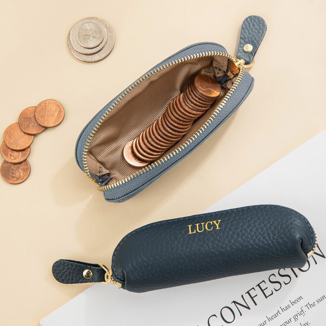 Custom Mini Coin Bag With Zipper, Personalized Cosmetic or Pen Pouch ...