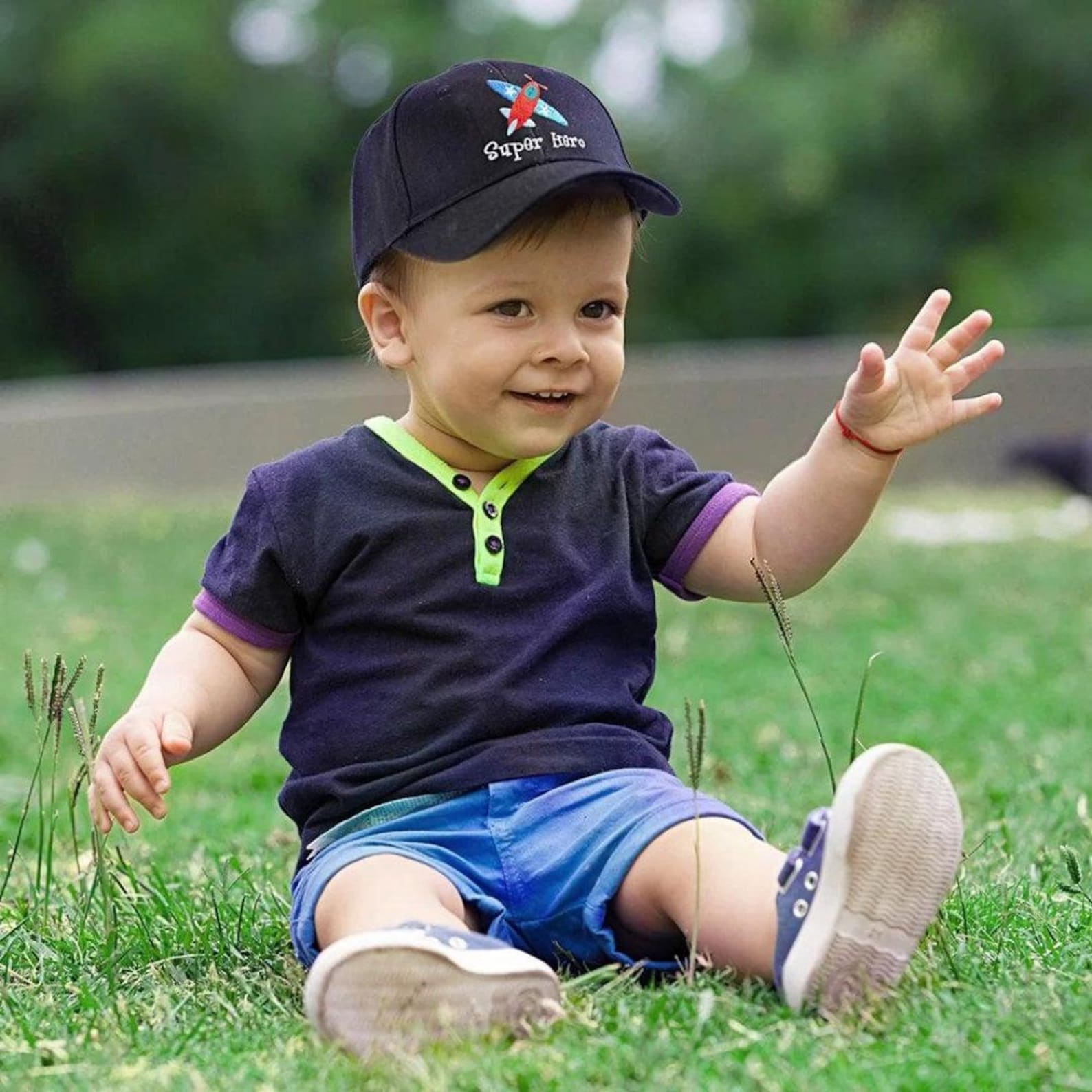 Personalized Embroidery Pattern and Text Cotton Baseball Cap for Kids ...