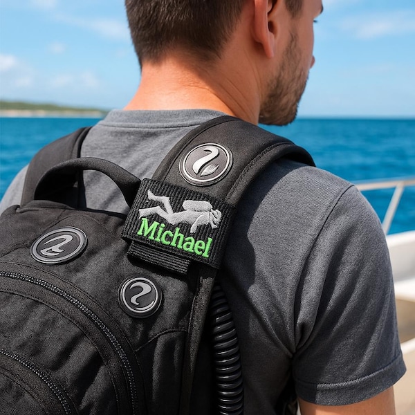 Custom Scuba Labels - Etsy UK