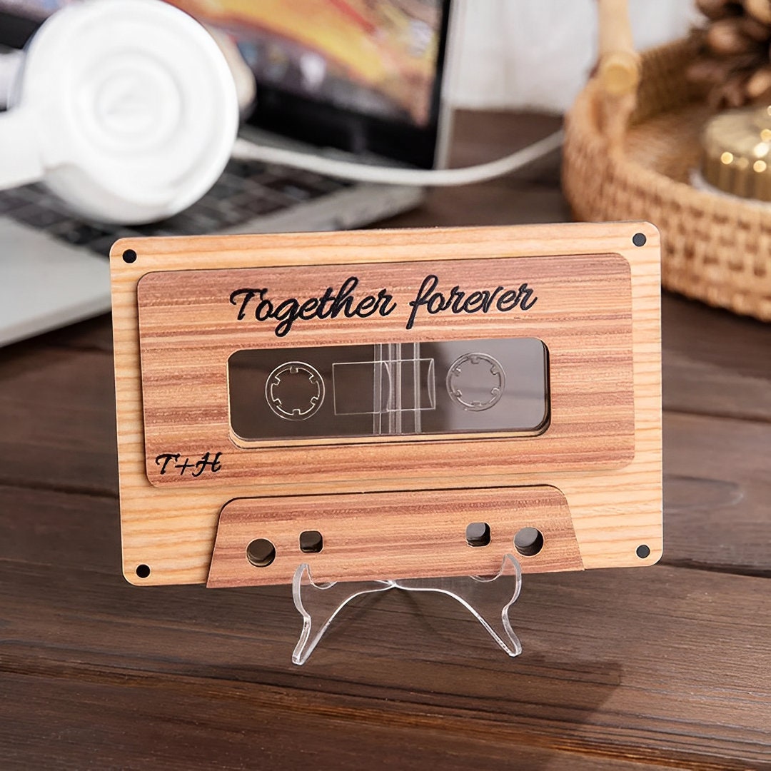 Custom Wooden Modern Mixtape With Spotify Code Wooden - Etsy UK