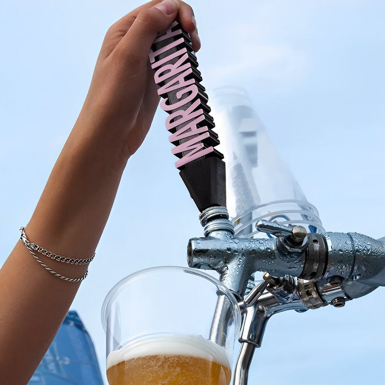 Custom Name 3D Printed Bar Tap Handle, Personalized Bar Tap Handle, Keg ...