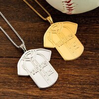 Baseball Necklace - Etsy