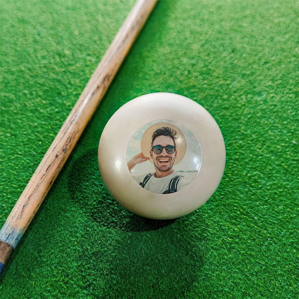 Personalized Billiards Cue Ball With Custom Photo, Unique Pool Player ...