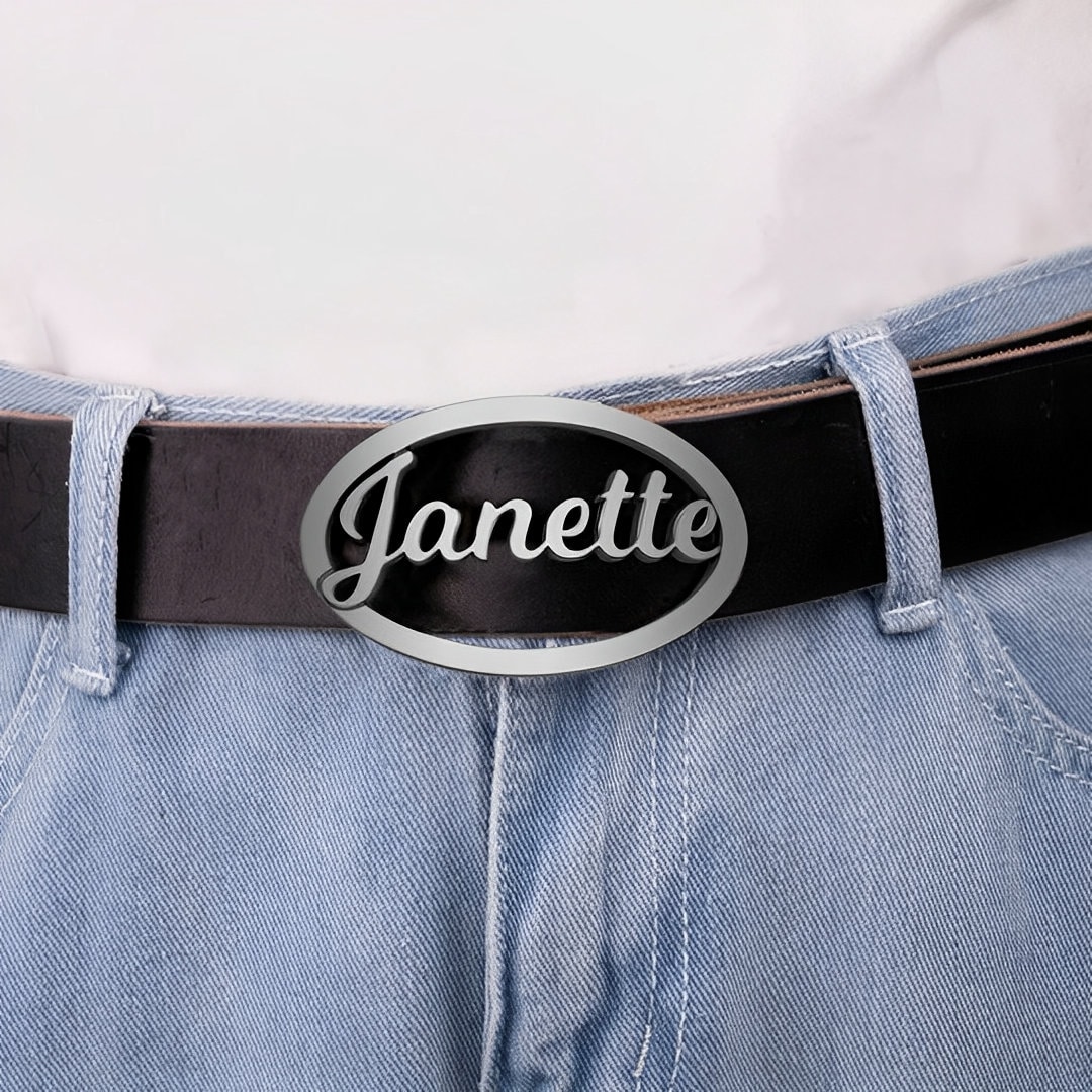 Customized Name Belt Buckle, Personalized Buckle for Belt, Stainless ...