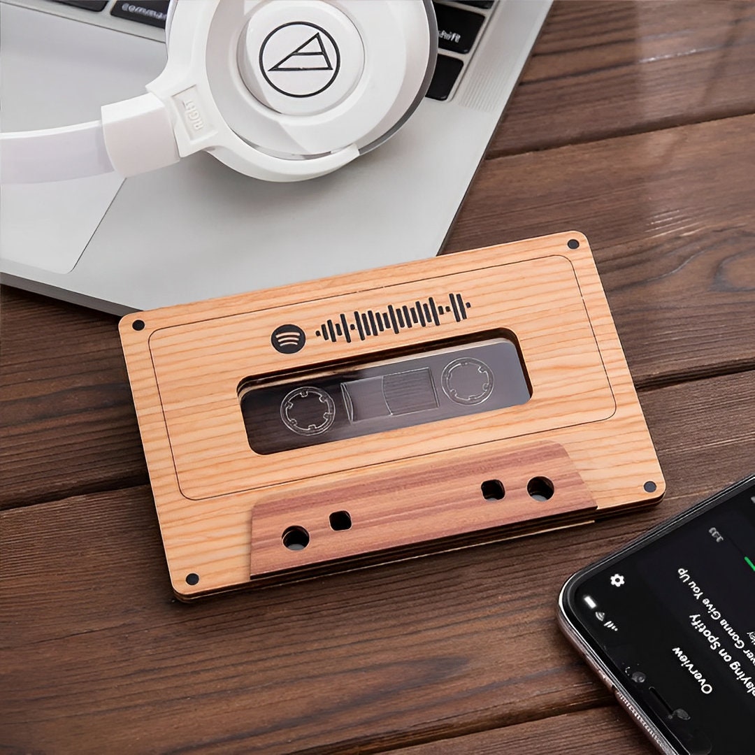 Custom Wooden Modern Mixtape With Spotify Code Wooden - Etsy UK