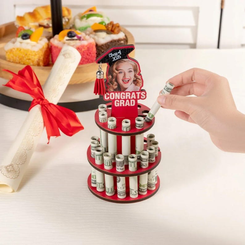 Personalized Photo Graduation Money Holder, Congratulations Cash Tree ...