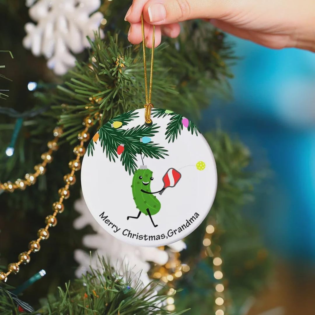 Custom Pickleball Christmas Tree Decoration, Personalized Ceramic ...