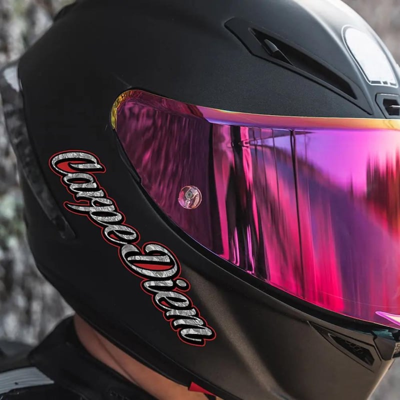 Personalized Motorcycle Helmet Decals - Etsy