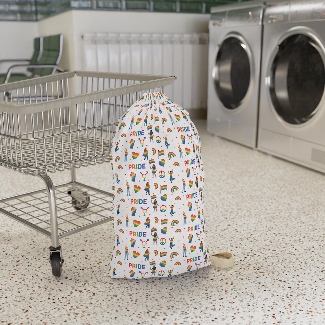 Pride Laundry Bag LGBTQ+ Home Decor Laundry Hamper for Pride Month ...