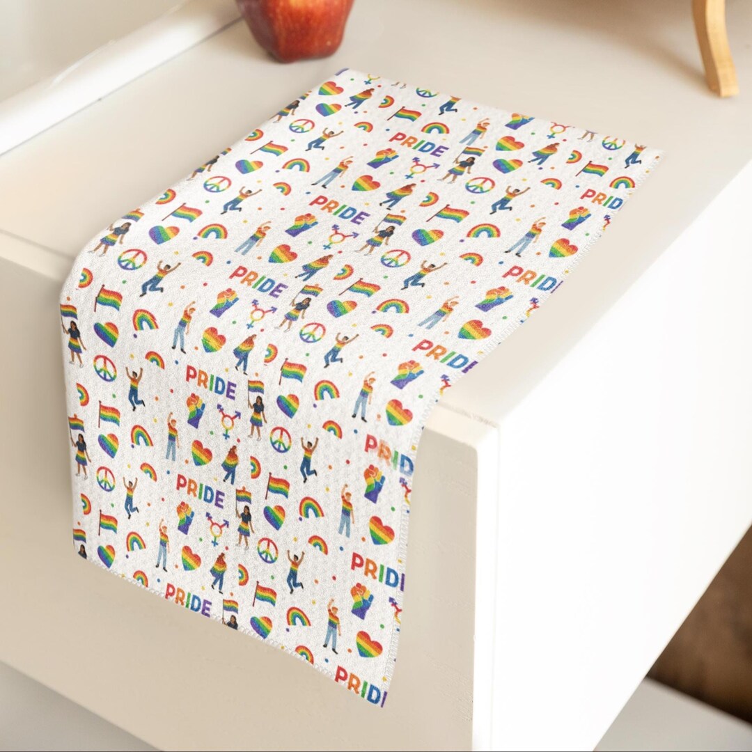 Pride Tea Towel LGBTQ+ Kitchen Towel, Rainbow Homeware, LGBTQ Community ...