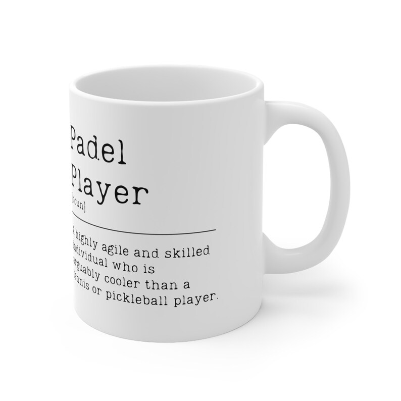 Padel Player Definition Mug, Padel Themed 11oz Ceramic Mug, Gifts for ...