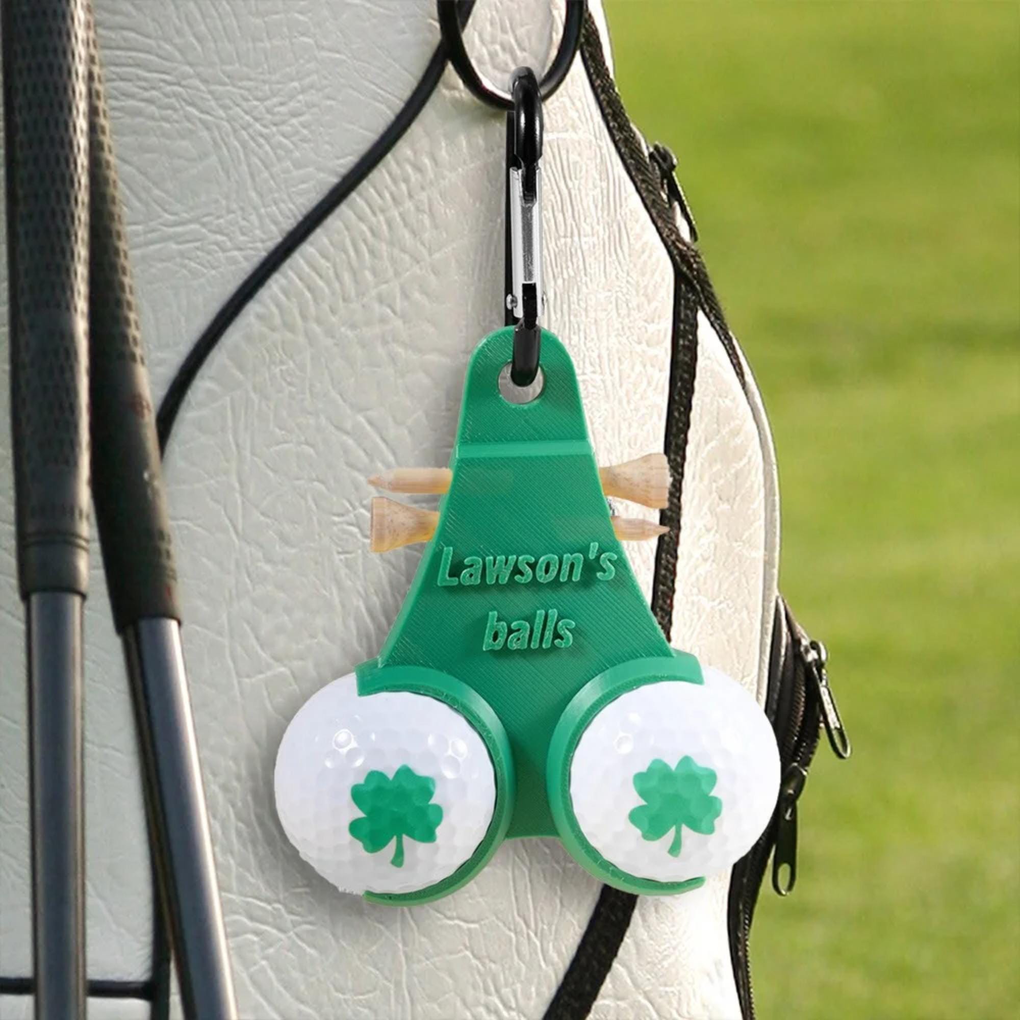 Personalized 3D Printed Golf Ball & Tees Holder | Funny Golf Accessory ...