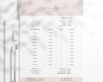 INVOICE TEMPLATE Invoice Template Canva Invoice Template Small Business ...