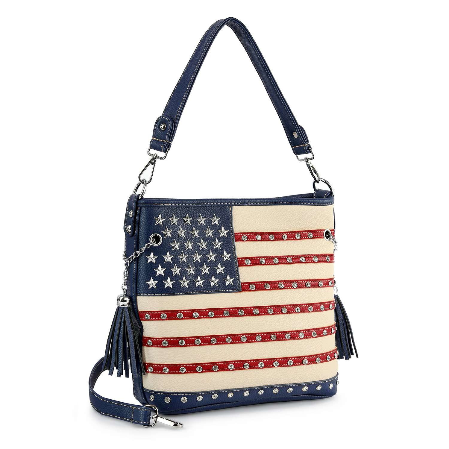 American Flag Hobo Crossbody Bag Purses American Flag - Etsy