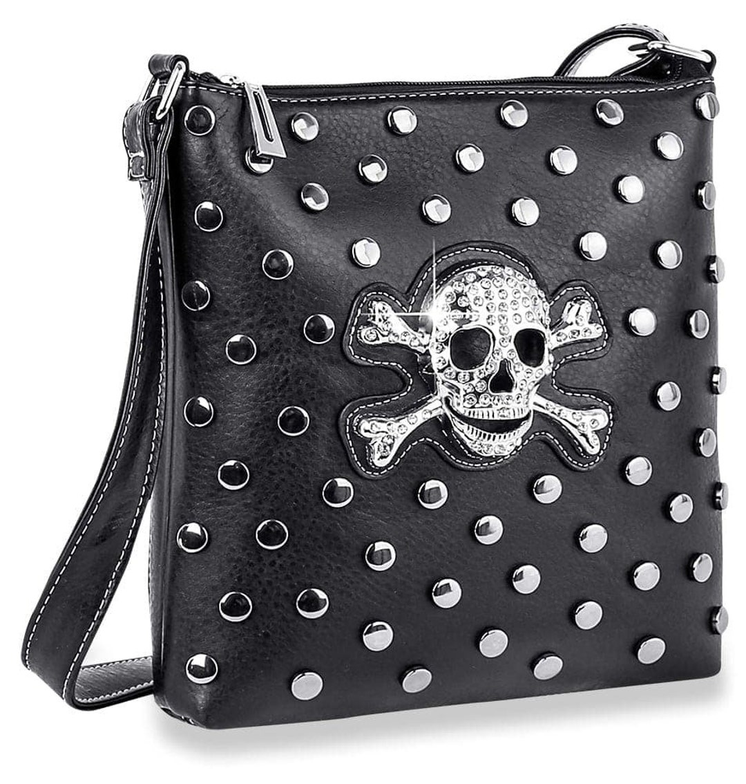 Back by Popular Demand!! Skull Design Studded Crossbody – Rhinestone ...