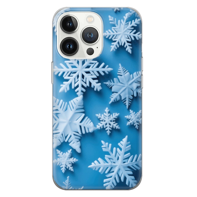 Frozen Frost Snowflake Phone Case Cover Fit for iPhone 15 Pro, 14 13 ...