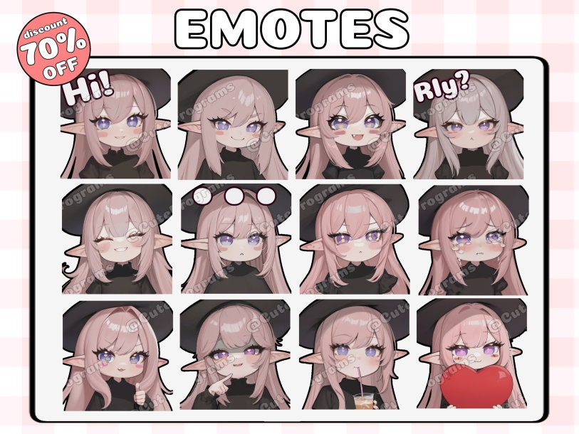 Strawberry Blonde Hair Girl With Hat Emotes 12 Red Eyes, Purple Hair ...