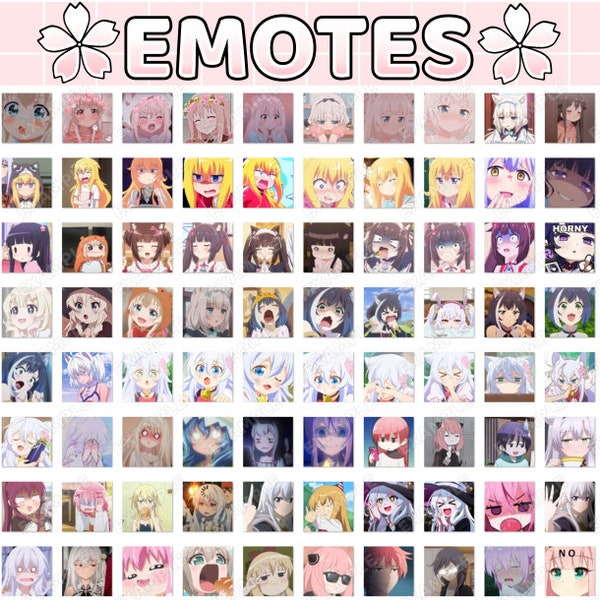 Anime Discord Emotes - Etsy