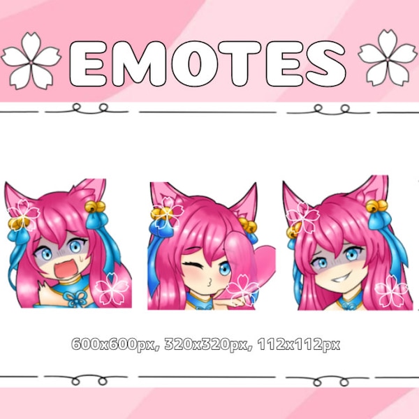 Cute Ahri Emotes League of Legends - Etsy