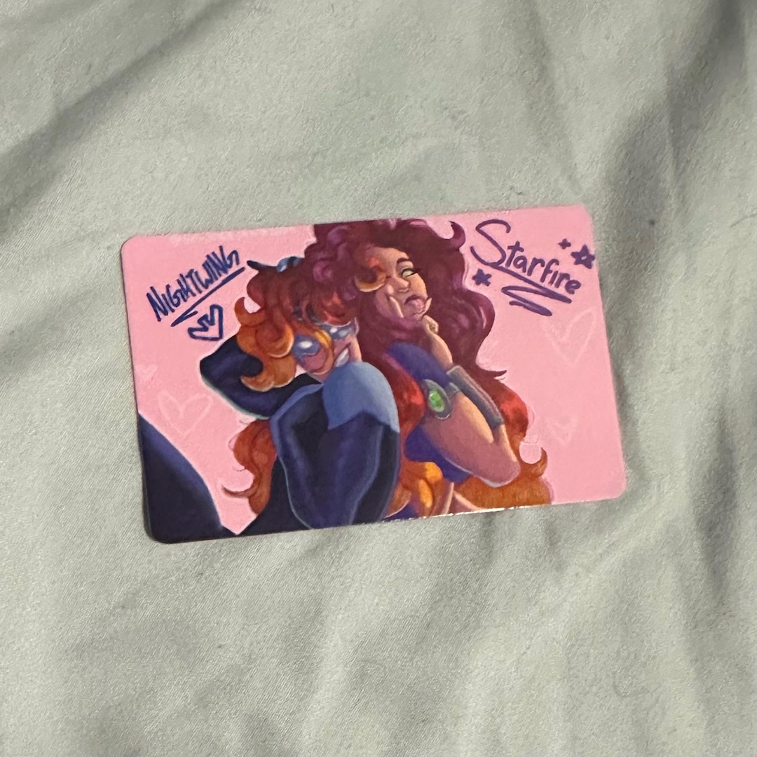 Starfire and Nightwing Card Print - Etsy