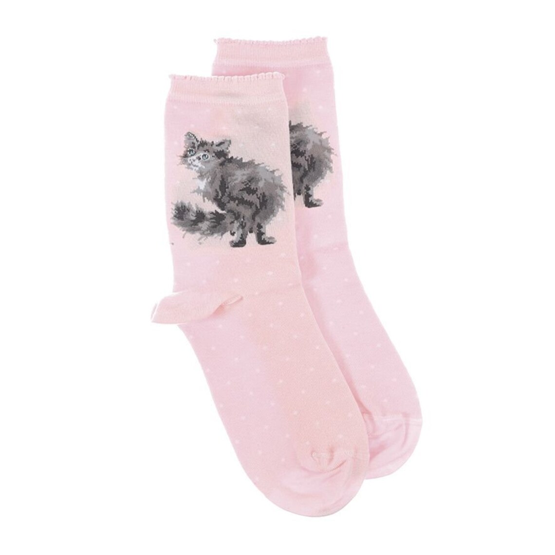 Wrendale Glamour Puss Pink Cat Socks With Free Gift Bag - Etsy