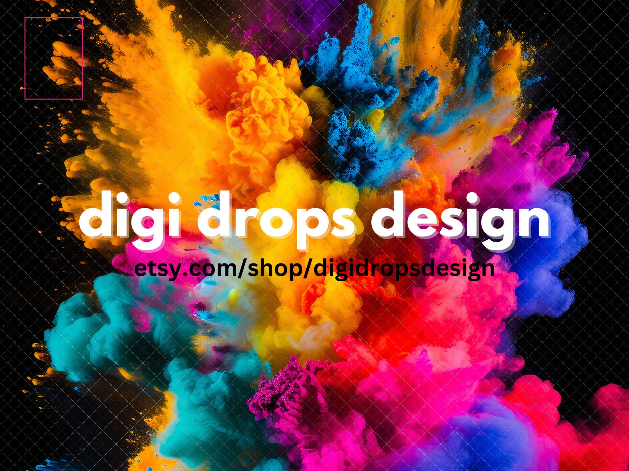Bold Colorful Powder Digital Backdrop | Composite Digital Background ...