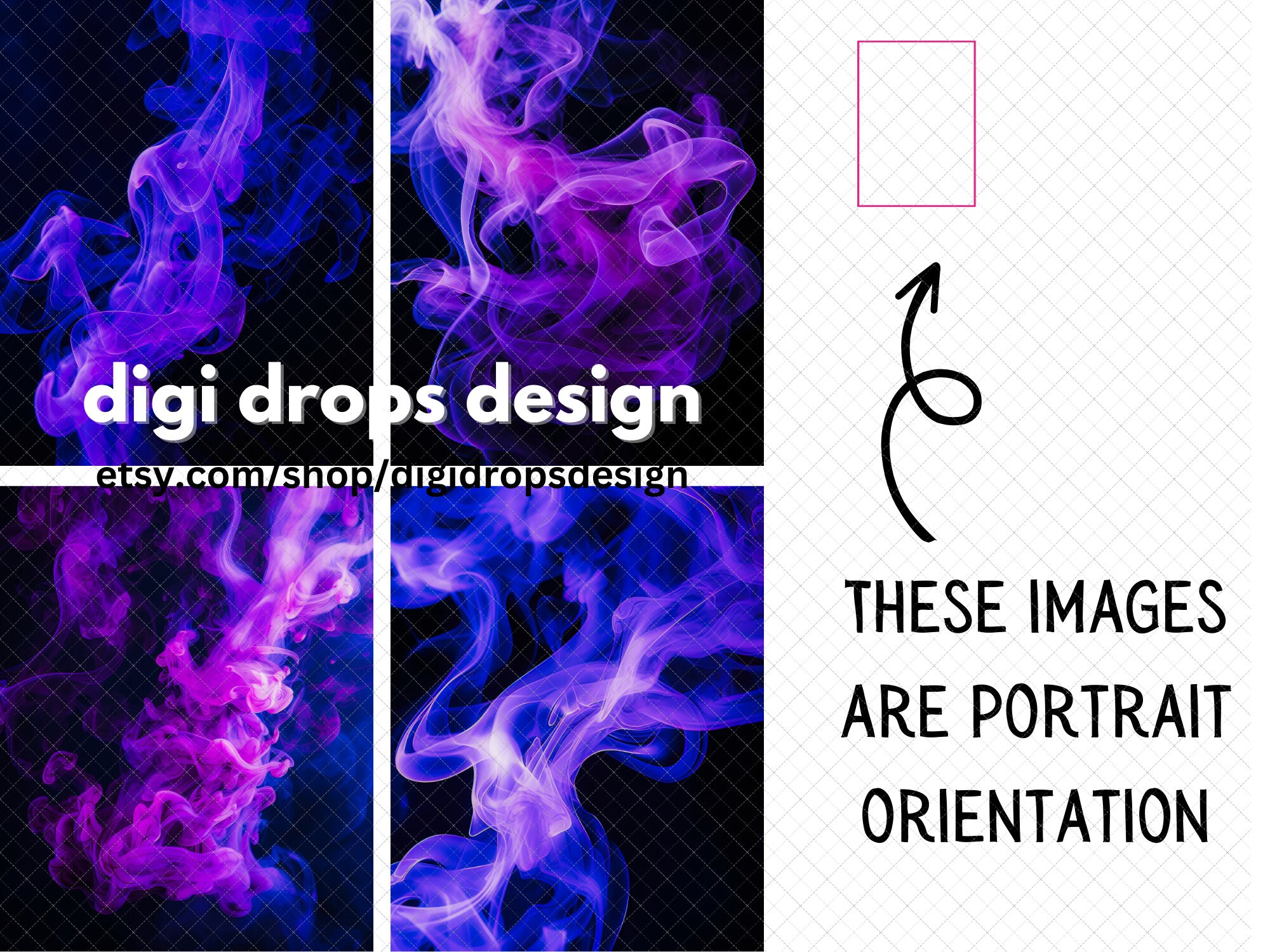 Purple Colored Smoke Digital Backdrop | Composite Digital Background ...