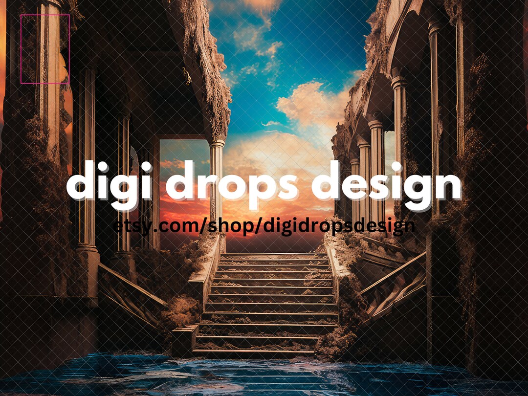 Ruins Digital Backdrop | Composite Digital Background - Etsy