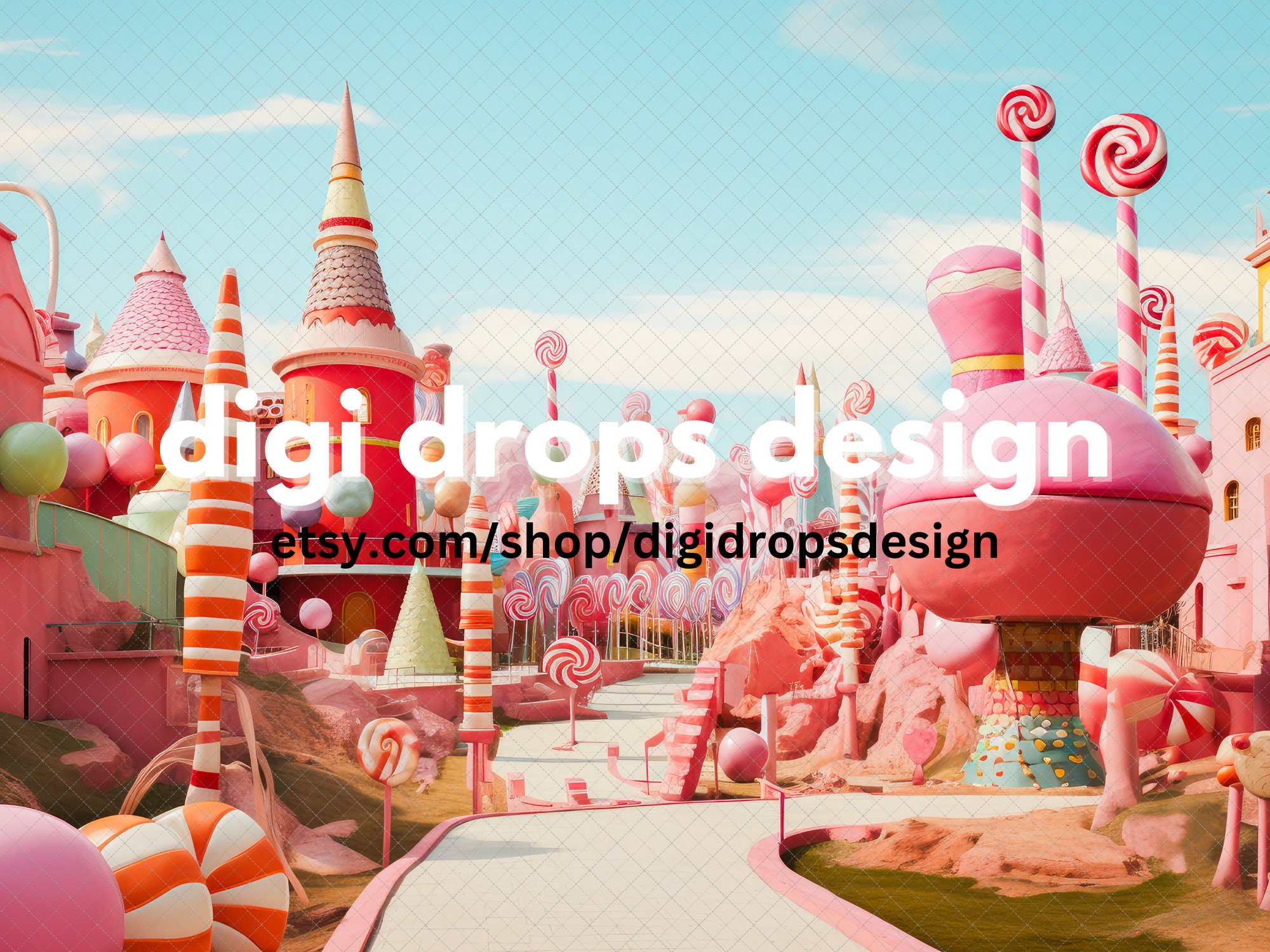 Candy Land Digital Backdrop | Composite Digital Background | Fairy Tale ...