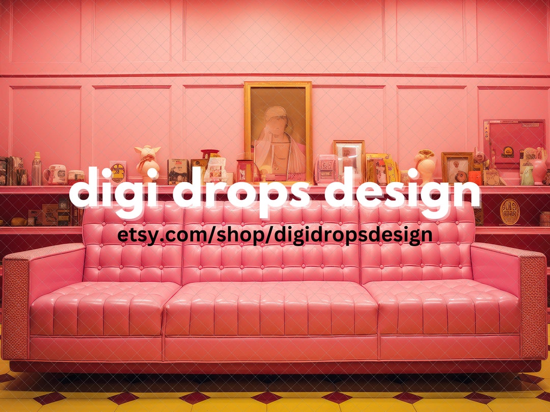 Pink Couch in Room Digital Backdrop | Composite Digital Background - Etsy