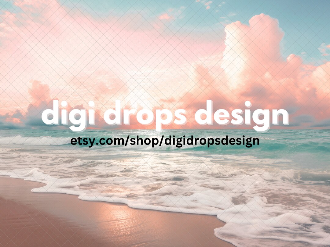 Beach Digital Backdrop | Composite Digital Background | Summer - Etsy