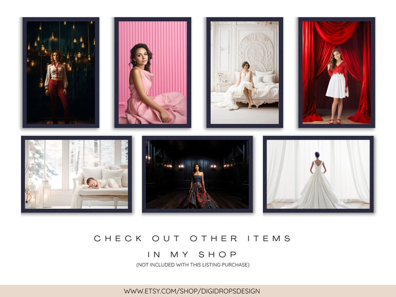 White Arch Hallway Digital Backdrop | Composite Digital Background - Etsy