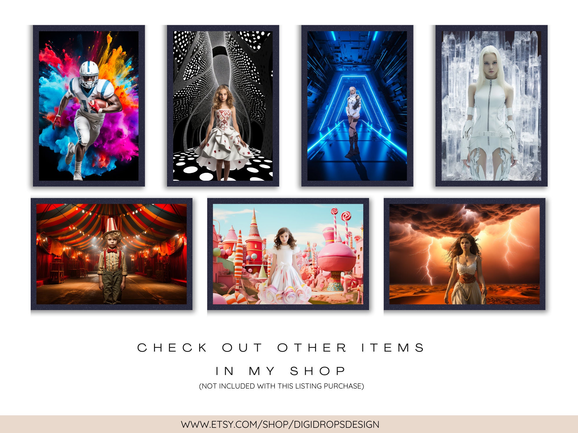 Pastel Circus Digital Backdrop | Composite Digital Background | Fairy ...