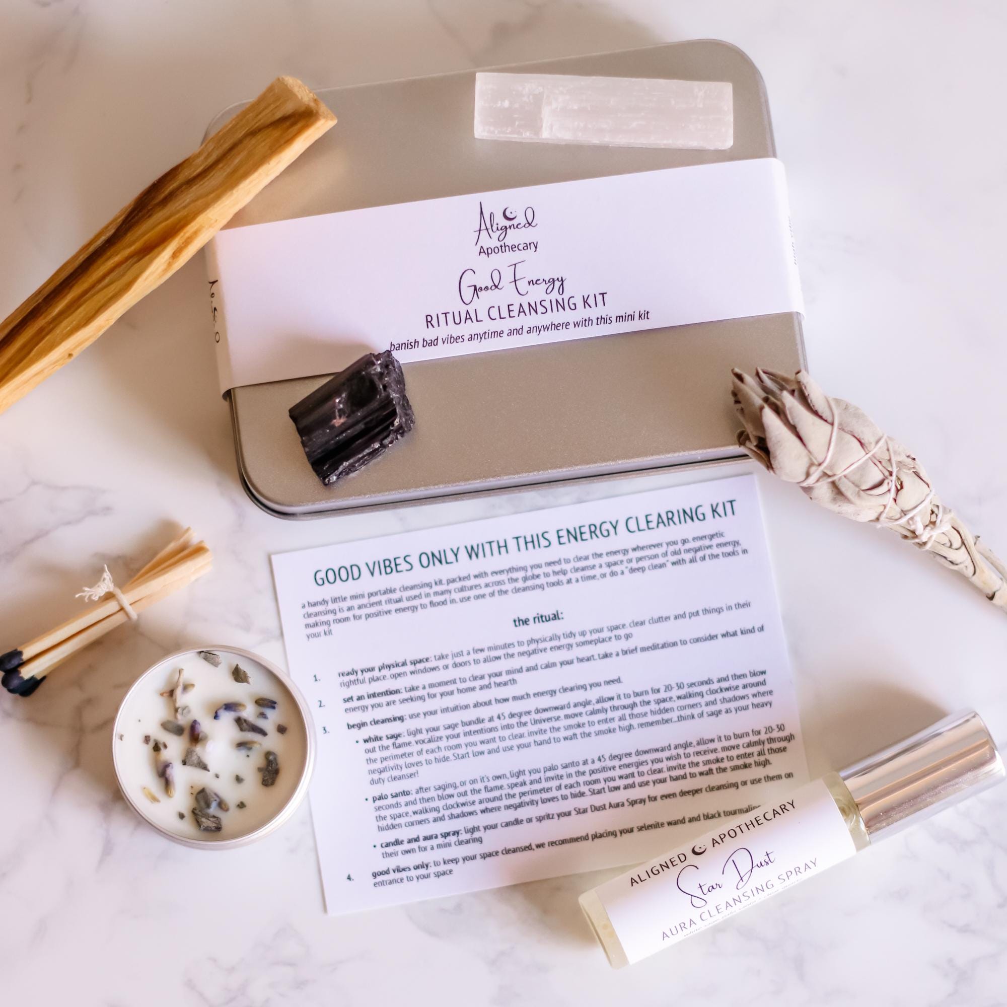 Energy Cleansing Ritual Kit | House Cleansing Kit | Smoke Cleanse Kit ...