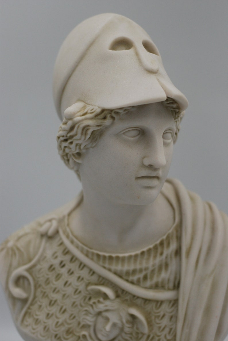 Handmade Athena Statue Replica, Wisdom & Warfare Symbol, Greek ...