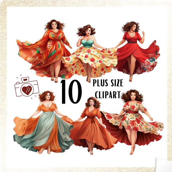 Plus Size Clipart - Etsy