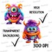 Cute Colorful Monster SVG Bundle Funny Monster Clipart Svg - Etsy