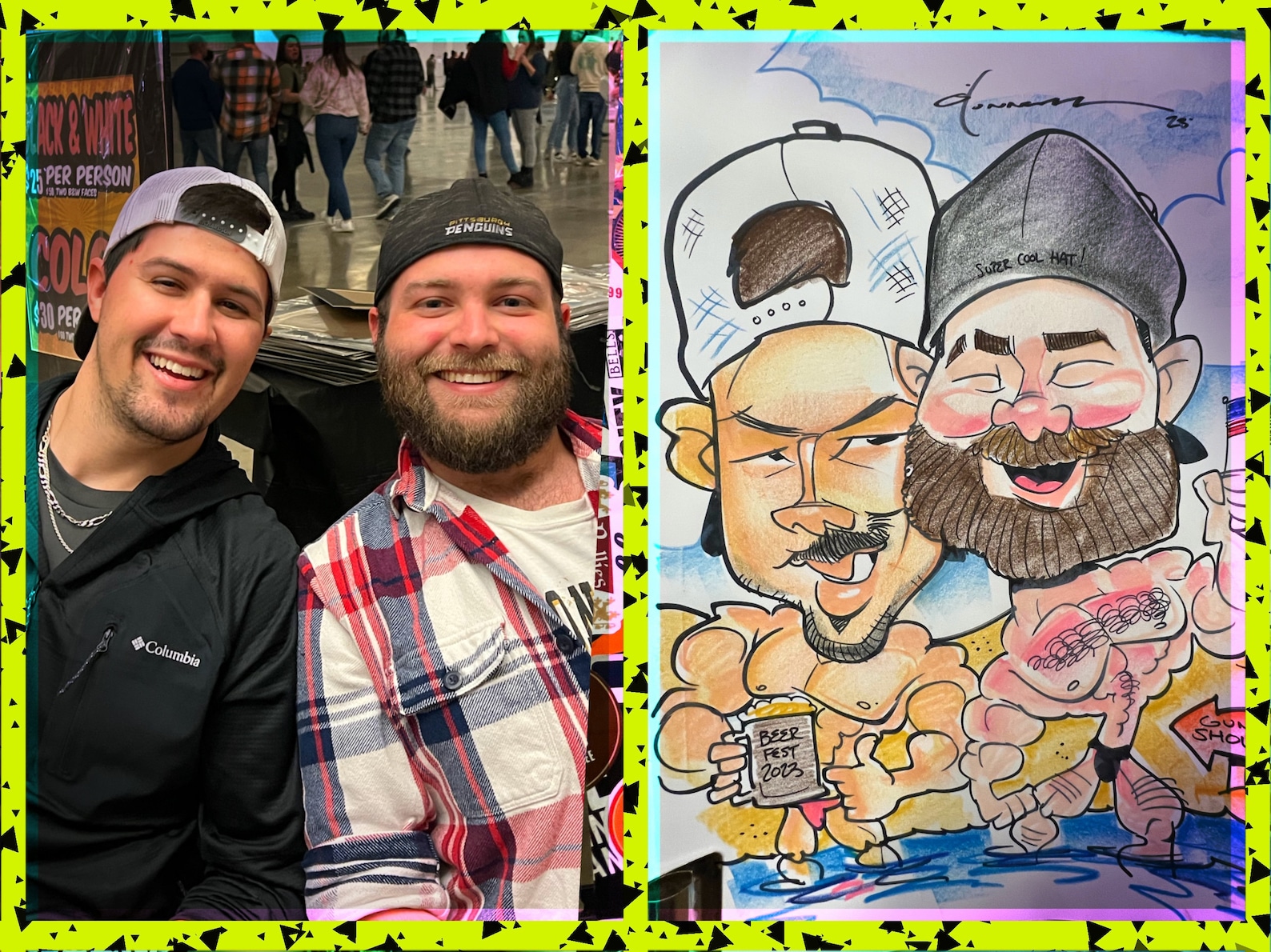 FULL COLOR CARICATURE With Themed Body (amusement Park Style) - Etsy