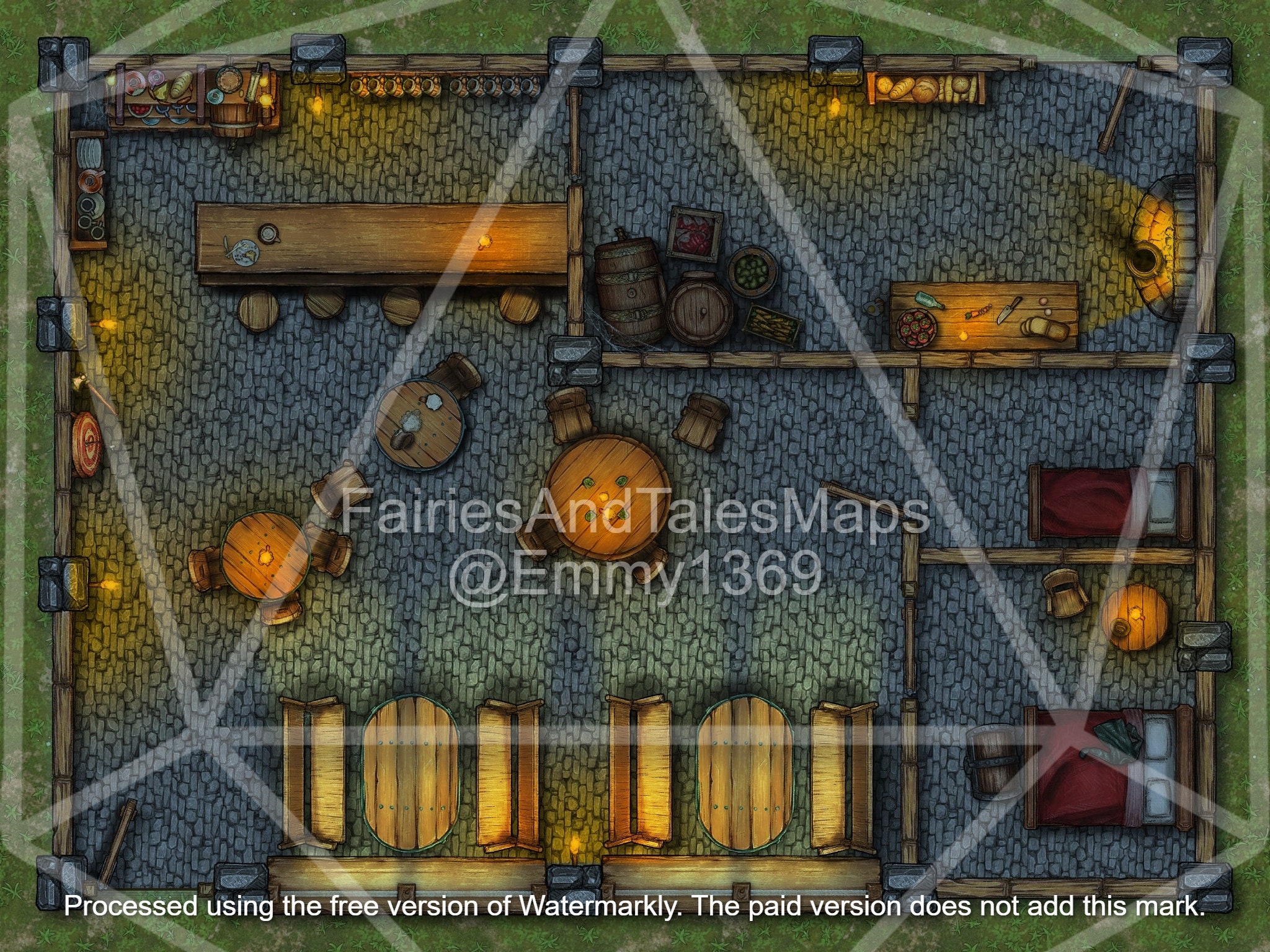 Wacky and Whimsical Tavern Maps, Battle Maps for Dungeons and Dragons ...