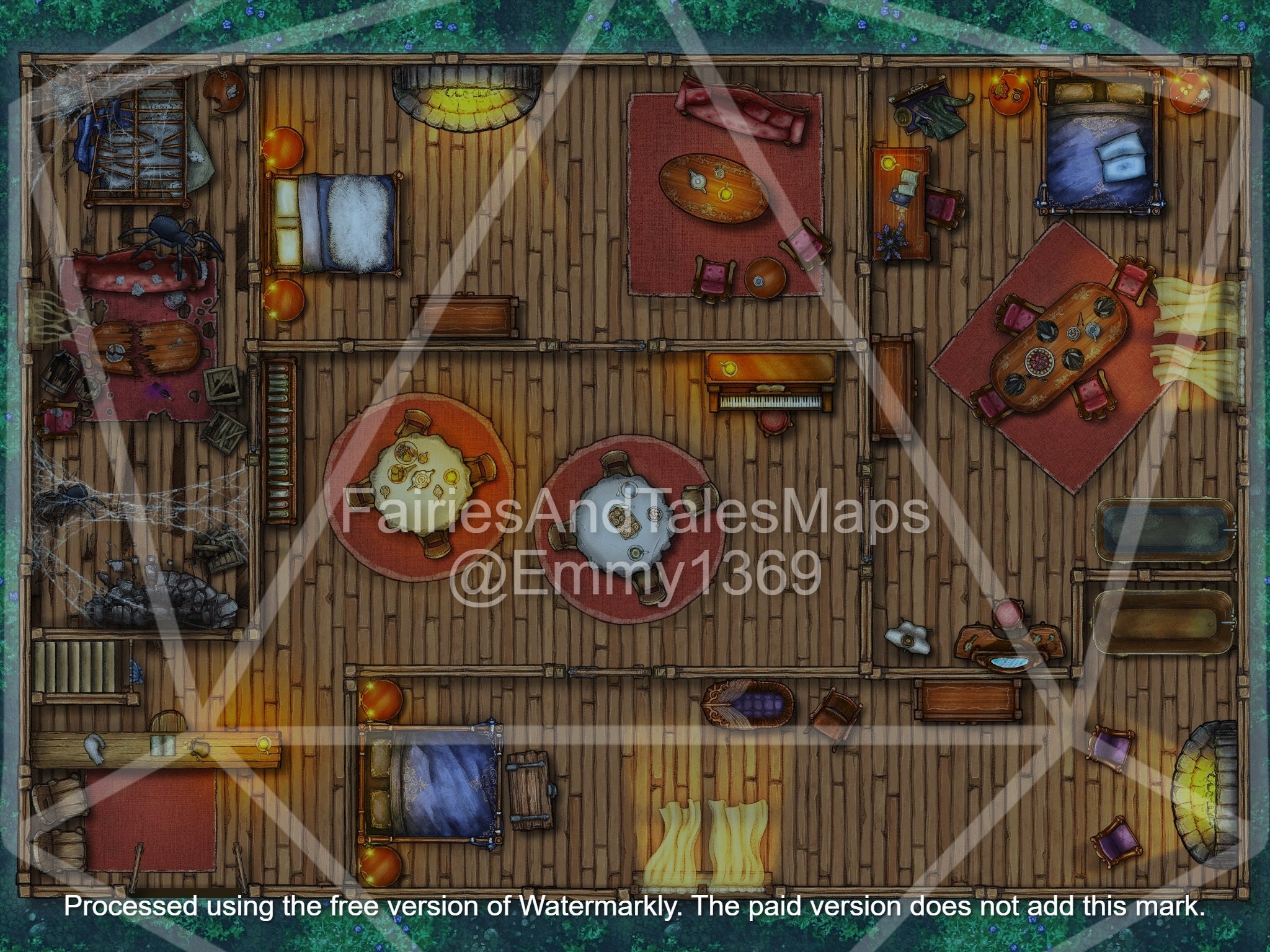 Wacky and Whimsical Tavern Maps, Battle Maps for Dungeons and Dragons ...