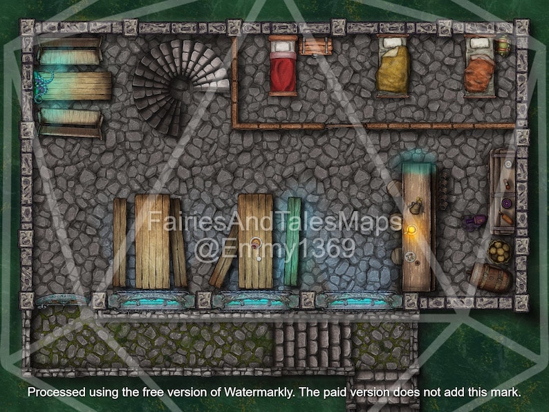 Wacky and Whimsical Tavern Maps, Battle Maps for Dungeons and Dragons ...