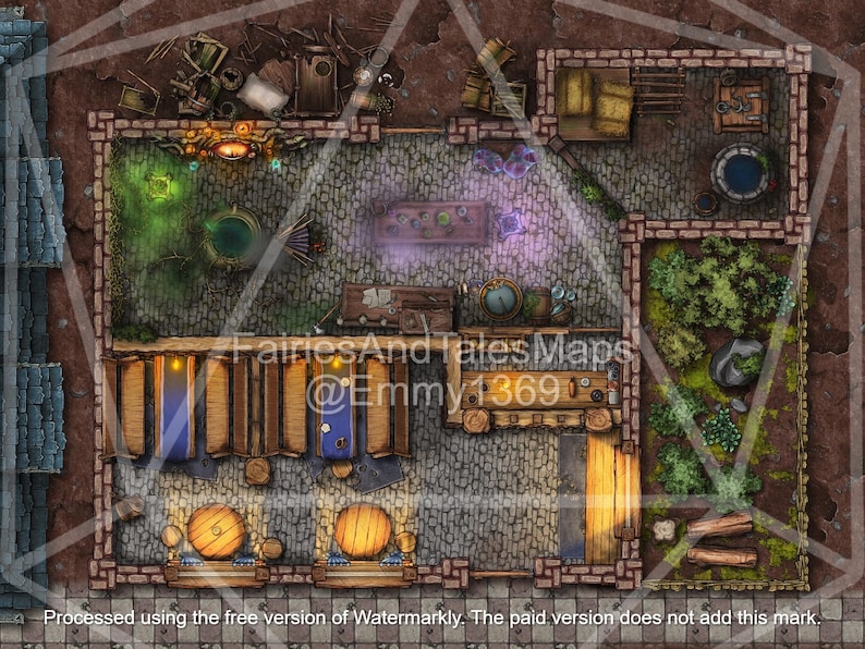 Wacky and Whimsical Tavern Maps, Battle Maps for Dungeons and Dragons ...
