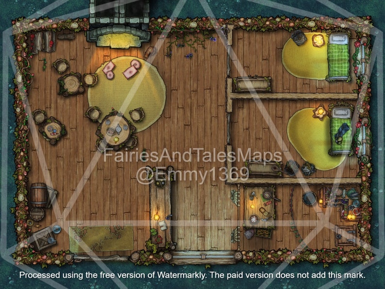 Wacky and Whimsical Tavern Maps, Battle Maps for Dungeons and Dragons ...