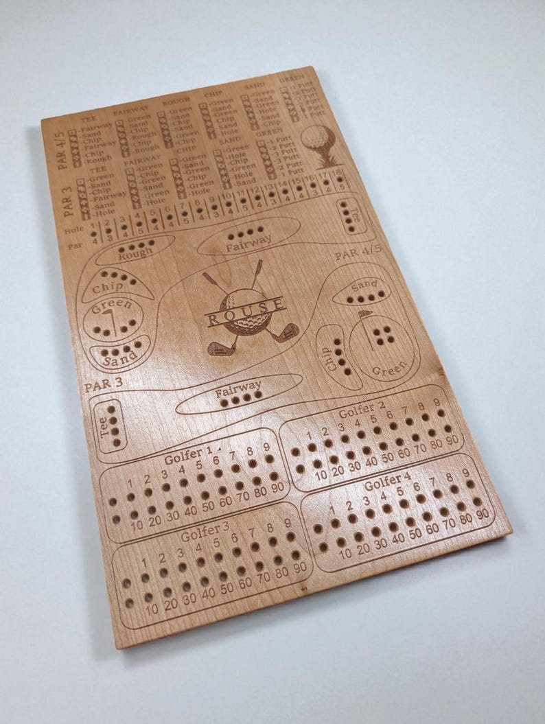 Custom Dice Golf Board Game - Personalized, Wood, Family Fun Game - Etsy