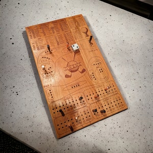 Custom Dice Golf Board Game - Personalized, Wood, Family Fun Game - Etsy